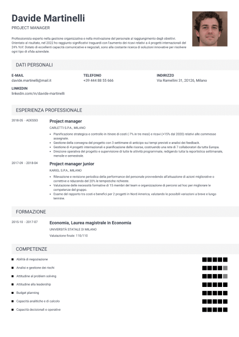 Il CV online professionale: crea il tuo curriculum gratis