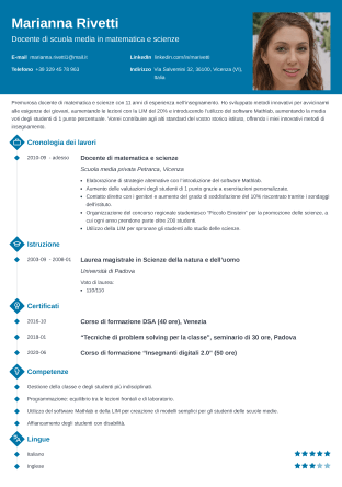 Oltre 150 esempi di curriculum vitae per ogni professione